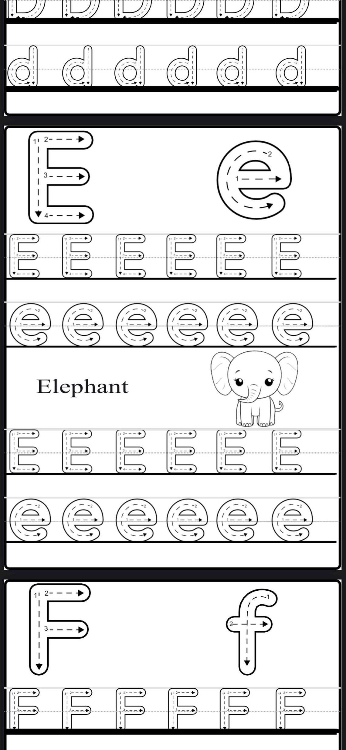 Printable Alphabet 26 ABC Phonics Tracing Cards. Preschool- Handwriting ...