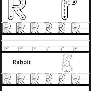 Printable Alphabet 26 ABC Phonics Tracing Cards. Preschool- Handwriting ...