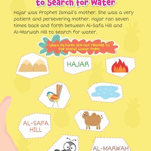 Prophet Ismail and the Zamzam Well Activity Book - Etsy