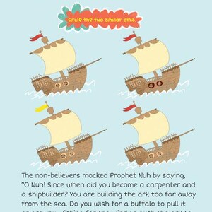 Prophet Nuh and the Great Ark Activity Book - Etsy