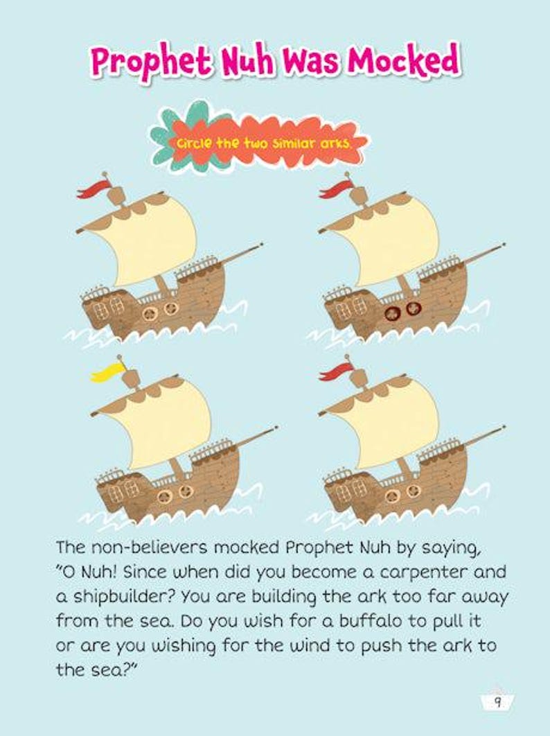 Prophet Nuh and the Great Ark Activity Book - Etsy
