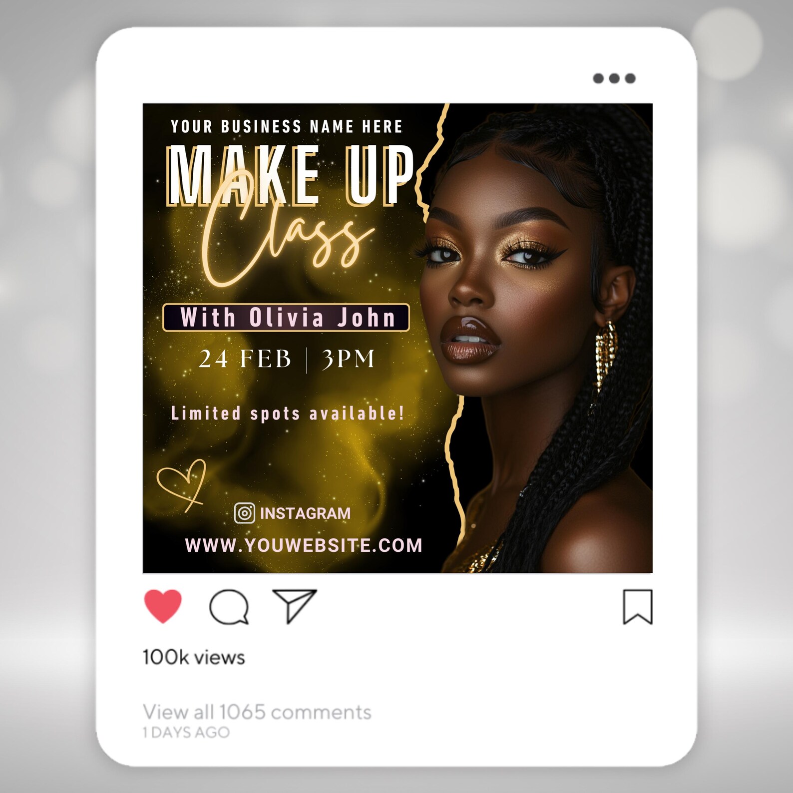 Makeup Class Flyer Template Bundle, Flyer Template Design, Braiding ...