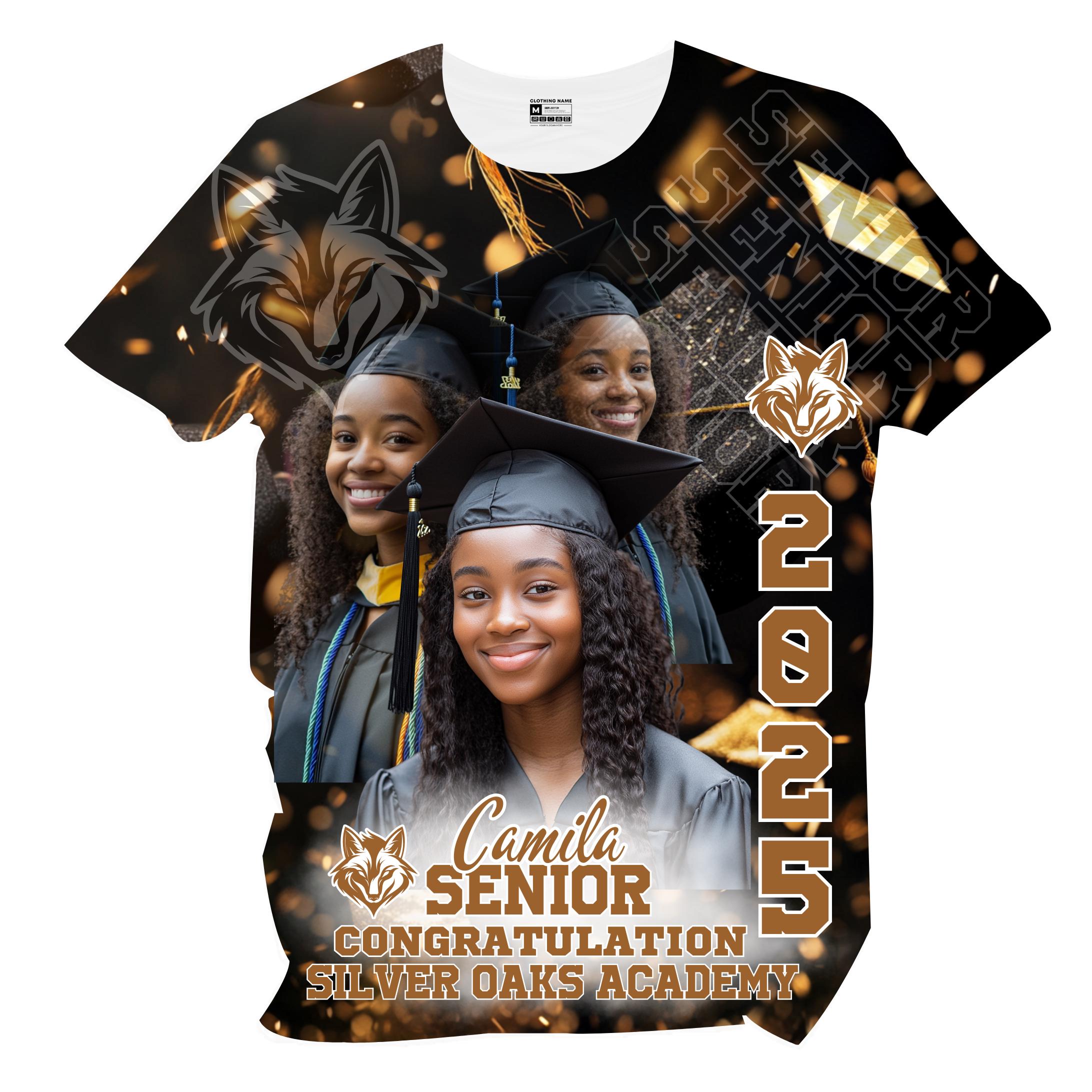 Graduation All Over Print T-shirt, Custom All-over Print Graduation Tee ...