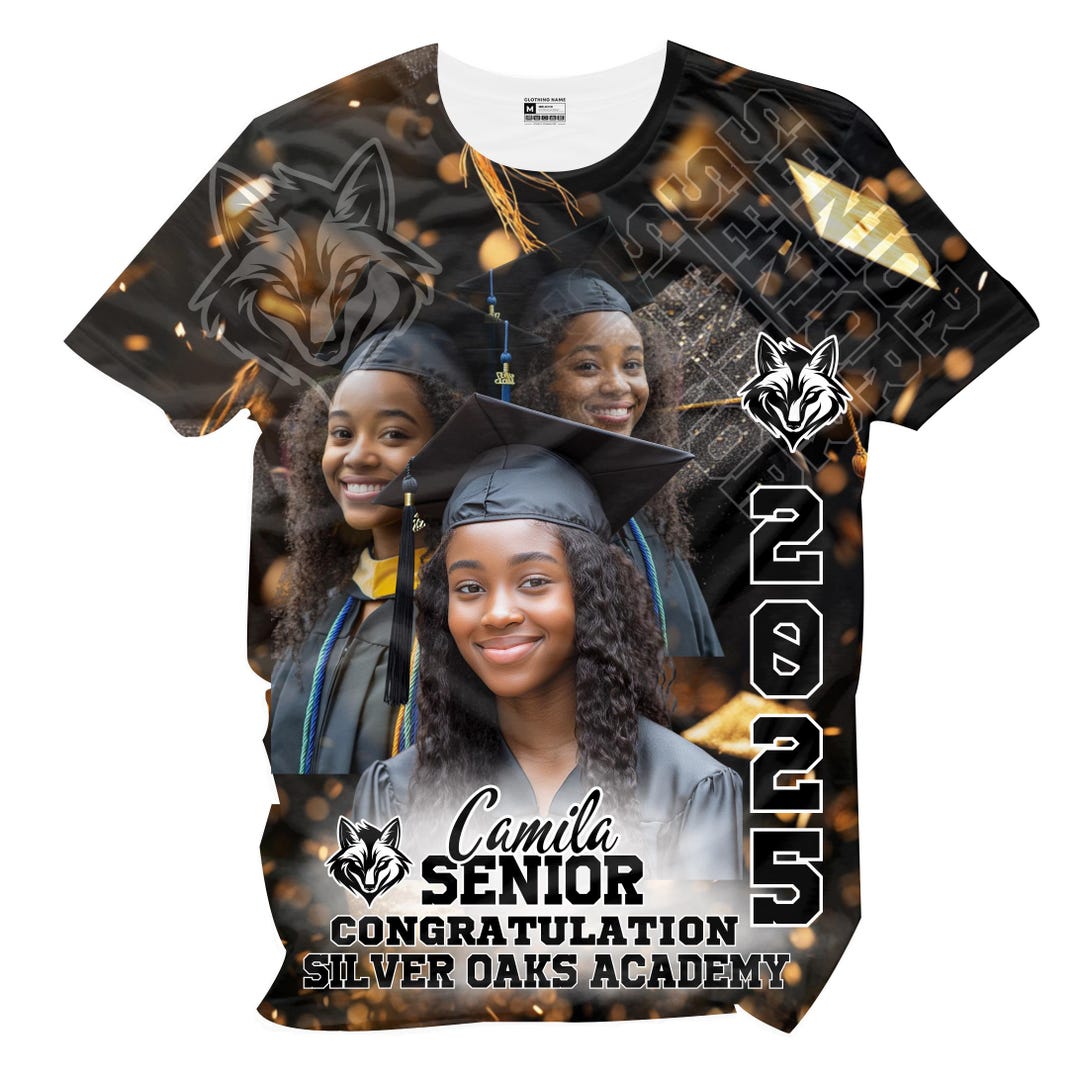 Graduation All Over Print T-shirt, Custom All-over Print Graduation Tee ...
