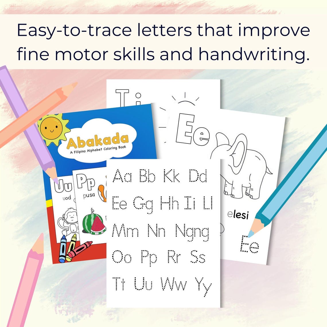 Abakada: Filipino Alphabet & Number Coloring Pages | Tagalog Words ...