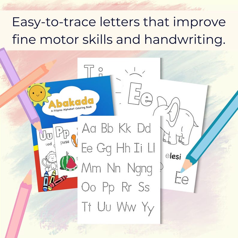 Abakada: Filipino Alphabet & Number Coloring Pages | Tagalog Words ...