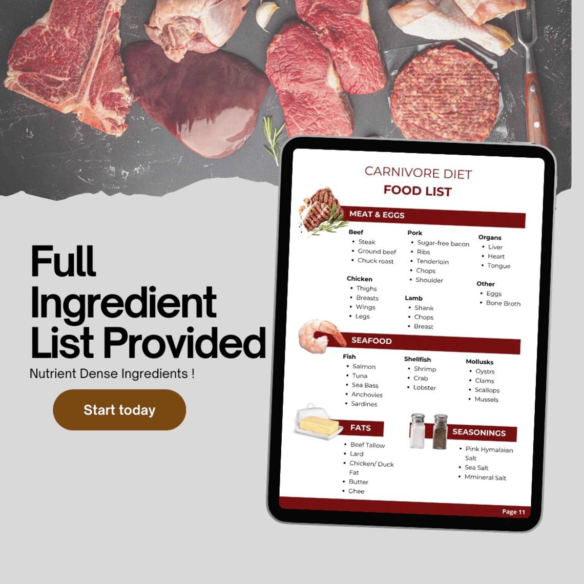 Ultimate Carnivore Diet Guide, High-protein Meal Plans, Recipes, Tips ...