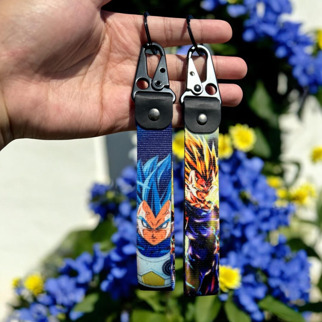 Anime Keychain Strap - Durable Anime Keyring Lanyard - Etsy