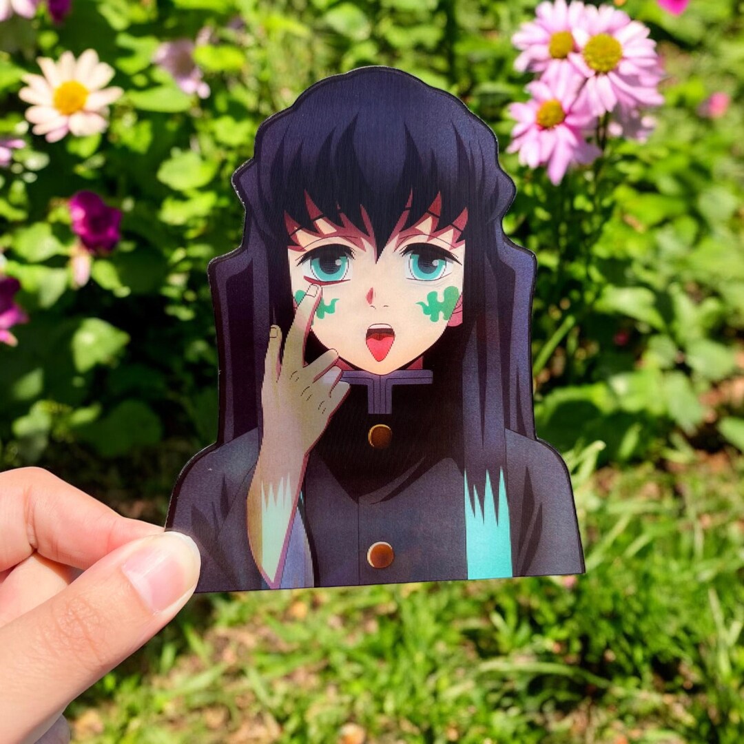 Muichiro Motion Sticker - Waterproof/uv Resistant Anime Decal - Etsy