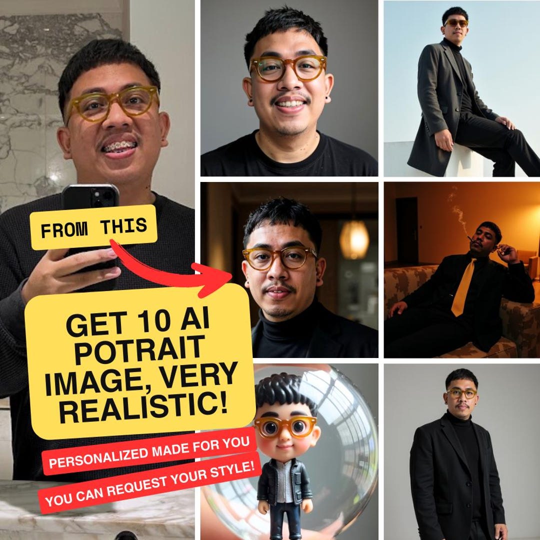 10 Custom AI Potraits, Stunning AI Portrait From Your Photo ...