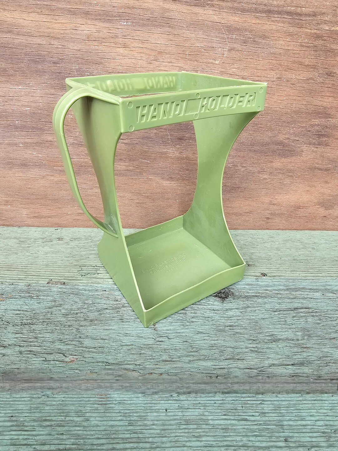 Vintage 1960s Avocado Green Handi Holder - Milk Holder - Juice Holder ...