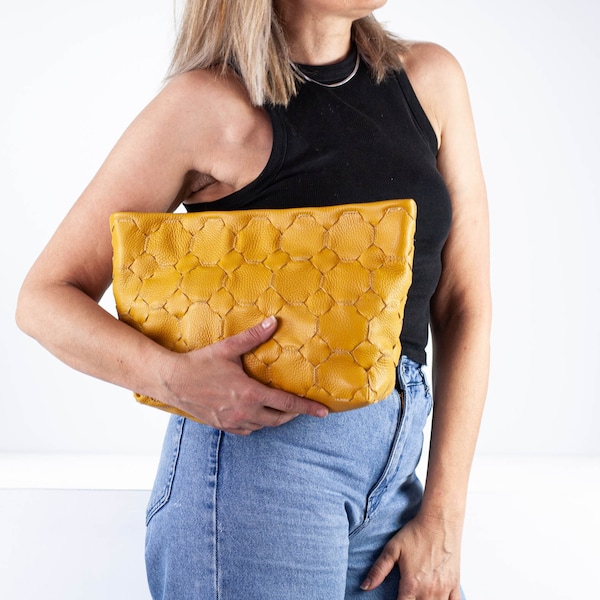 Yellow Clutch Bag - Etsy