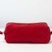 Pencils Case in Red Cotton Canvas Pencils Case, Makeup Bag Rectangular ...
