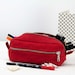 Pencils Case in Red Cotton Canvas Pencils Case, Makeup Bag Rectangular ...