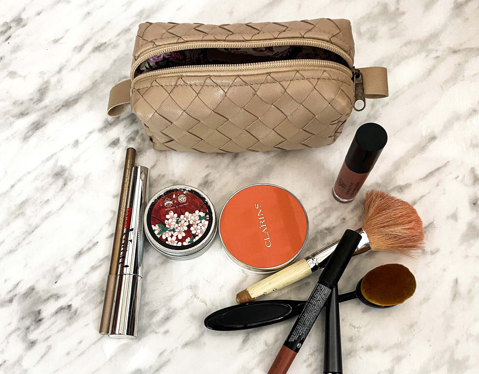 REC Mini Case - Hand Woven Leather Makeup Case, Braided Rectangular ...
