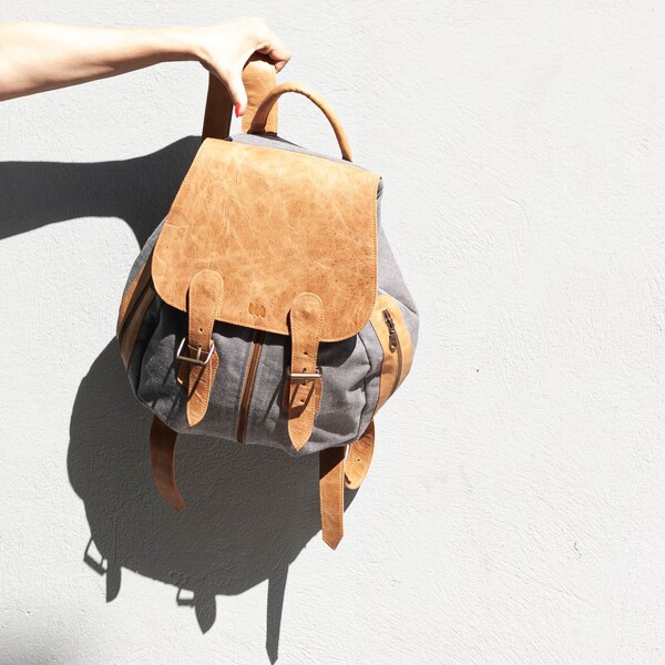 Canvas Rucksack - Etsy