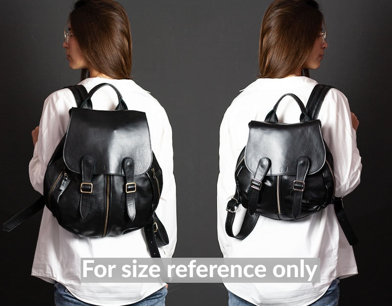 Leather Backpack in Spicy Brown for Women, Travel Backpack Pocket Bag ...