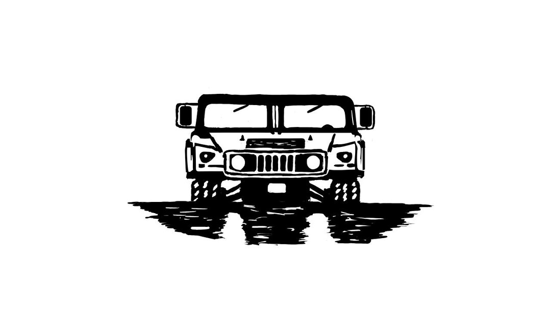 Humvee From Front in Water - Etsy