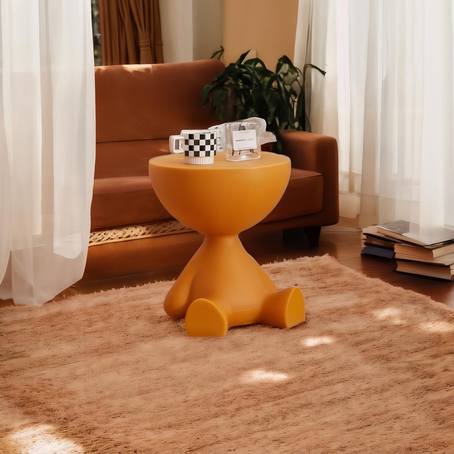 Nordic Plastic Sofa Side Table Corner Coffee Table Cute Furniture Cute ...