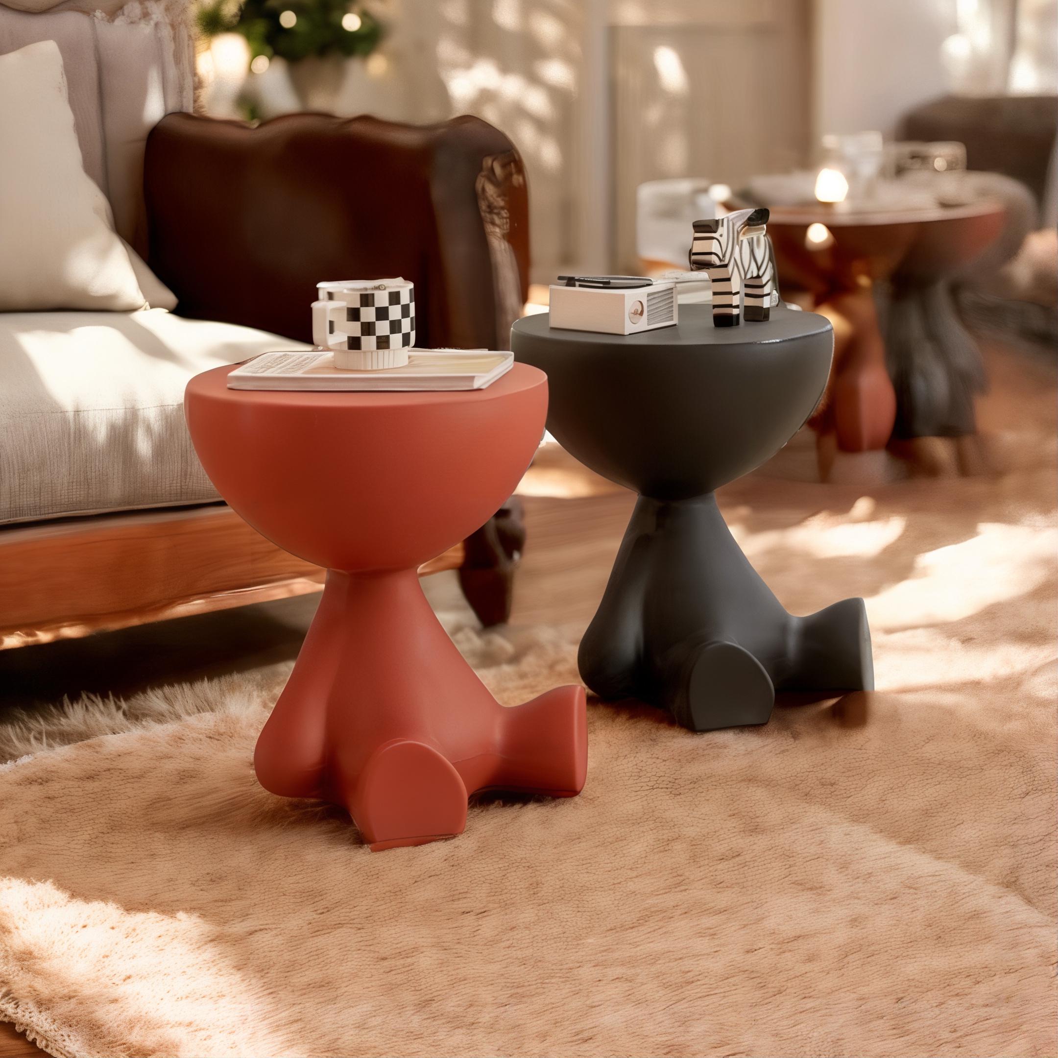 Nordic Plastic Sofa Side Table Corner Coffee Table Cute Furniture Cute ...