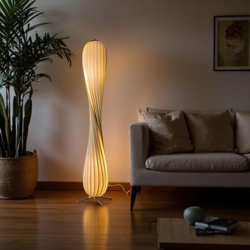 Twisted Wooden Lamps - Etsy