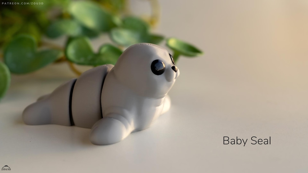 3D Printed Articulated Seal – Cute, Poseable, and Full of Chill Vibes ...
