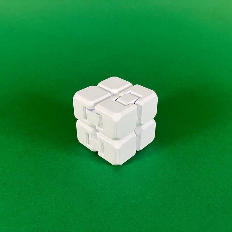 3D Printed Infinity Cube Fidget Toy - Unique Stress Relief Desk Toy ...