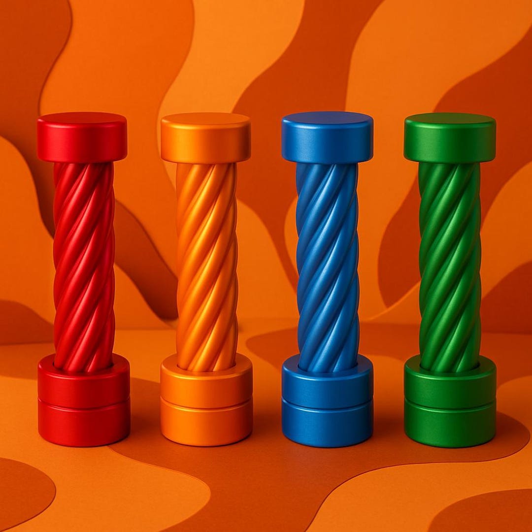 3D Printed Twist Fidget Toy: Sensory Spinner, Stress Relief - Etsy