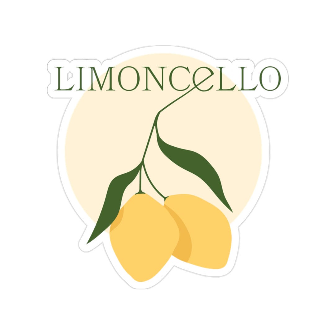 Limoncello Lemon Sticker, Die-cut Vinyl Decal, Summer Vibes - Etsy