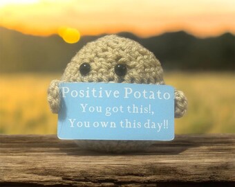 Mini Positive Potato Crochet Friend - Etsy