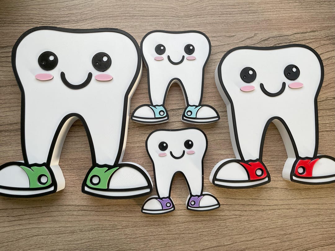 The BIG Tooth & Friends! Freestanding Tooth Decor - Dental Office Decor ...