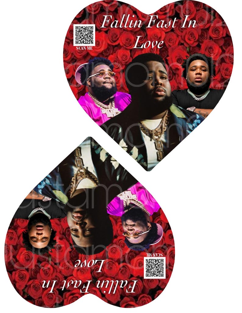 Rod Wave Candy Heart Chocolate Box Template, Scan for Playlist PDF ...