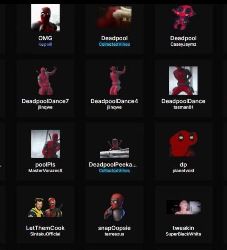 30x Deadpool Twitch Emotes, Funny Static Emotes for Twitch, Youtube ...