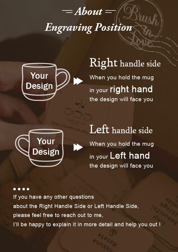 Custom Actual Handwriting Coffee Mug,engraved Ceramic Cup With Your ...