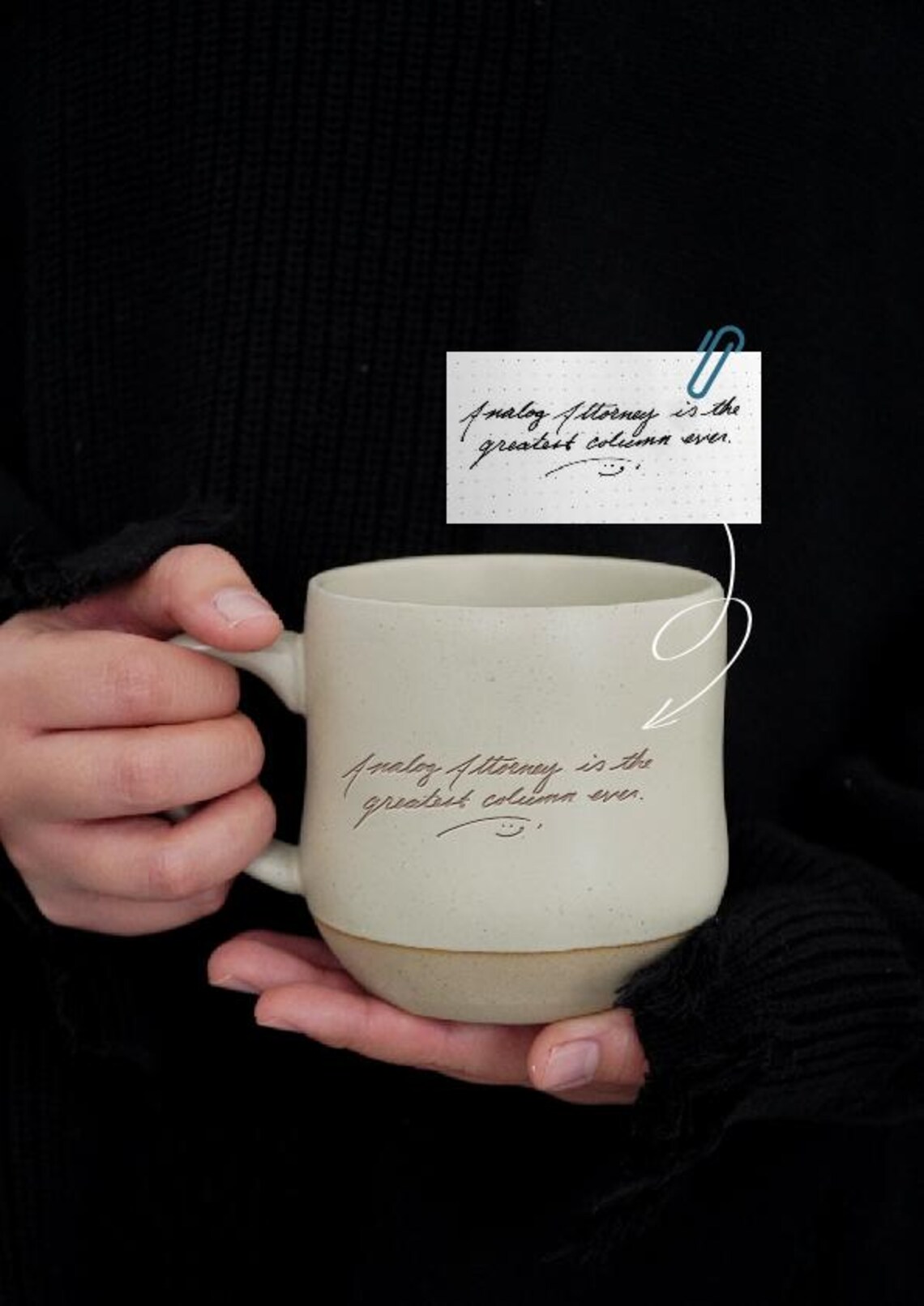 Custom Actual Handwriting Coffee Mug,engraved Ceramic Cup With Your ...
