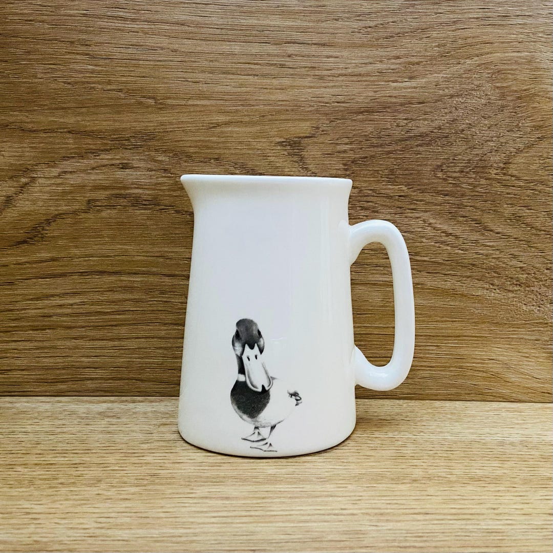 Duke Duck Fine Bone China 1/2 Pint Jug - Etsy