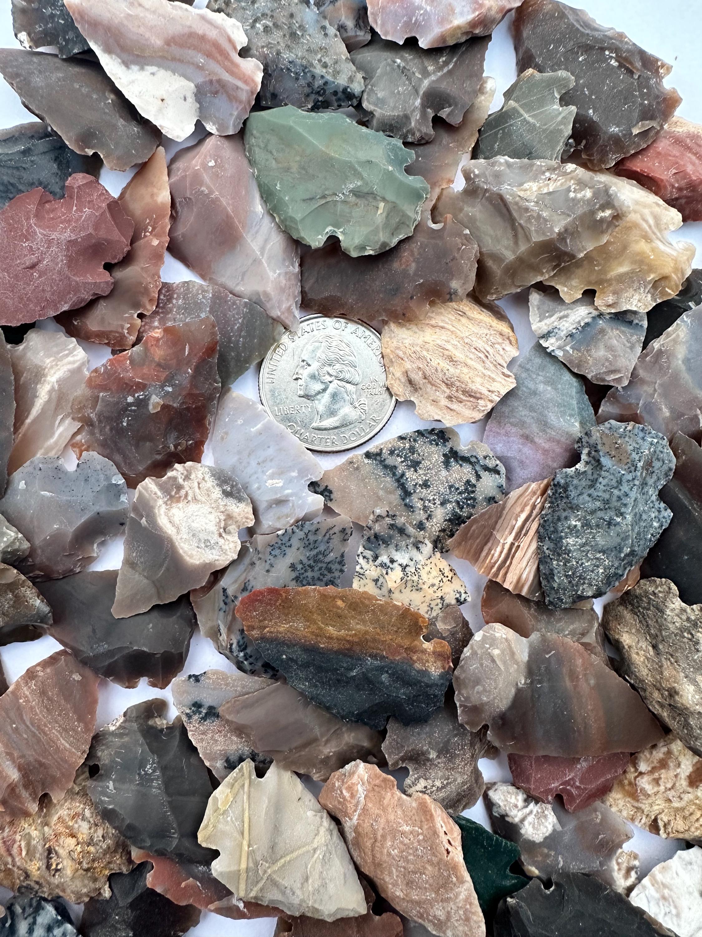 Modern Replica Jasper Arrowheads - 5 for 10 Dollars - Etsy