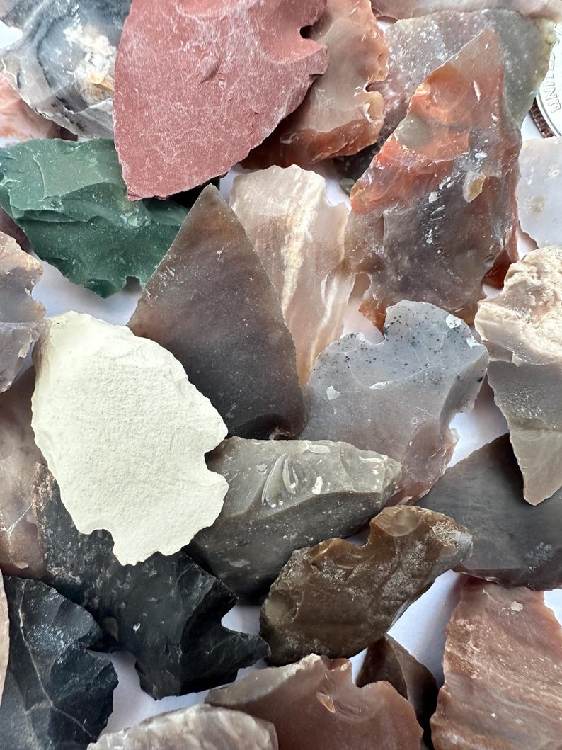 Modern Replica Jasper Arrowheads - 5 for 10 Dollars - Etsy