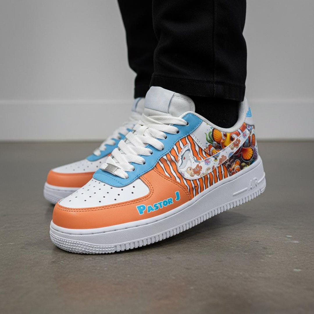 Personalized Finding Nemo Air Force One Shoes, Custom Name Sneaker ...
