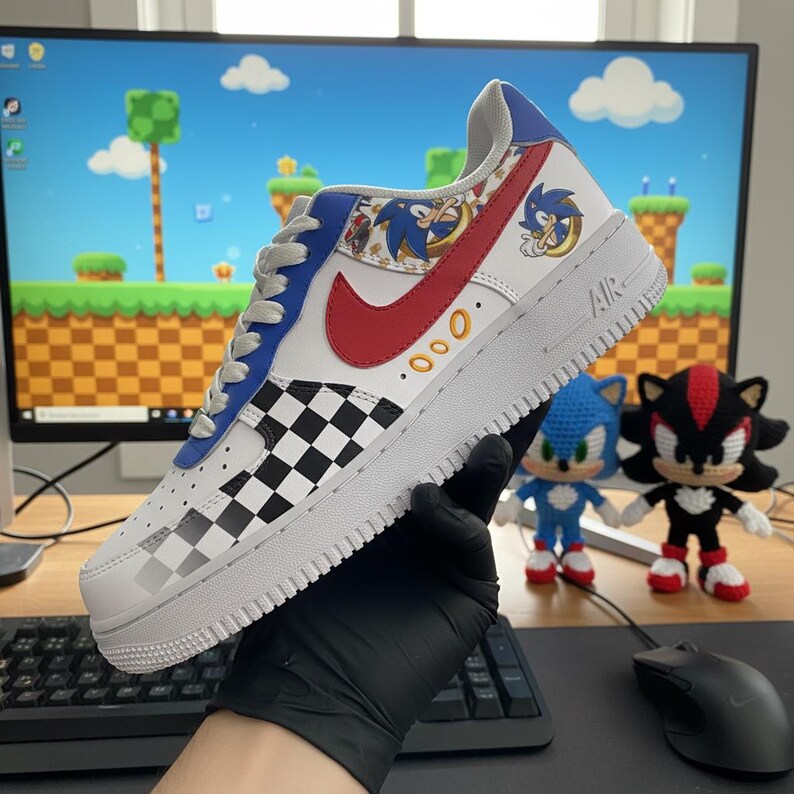 Custom Printed the Hedgehog Shadow and Sonic Shoes, Gift for Boys - Etsy