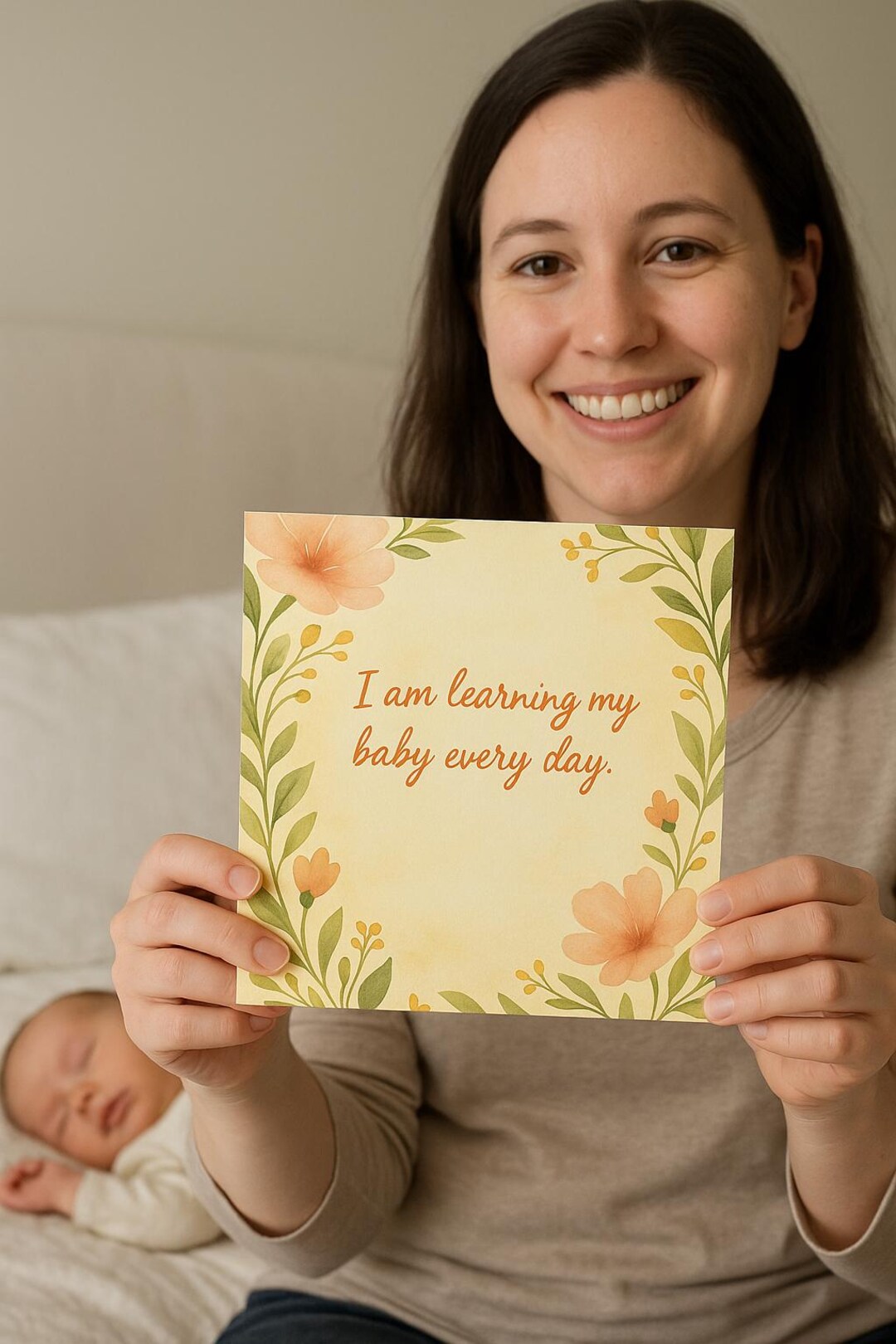 Postpartum Affirmation Cards for New Moms – 50 Printable Self Care Deck ...