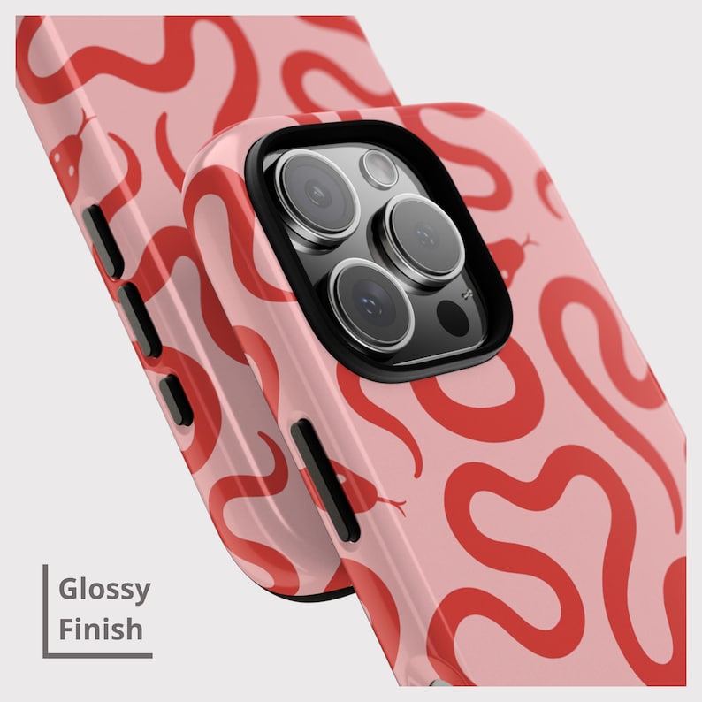 Snake Phone Case for iPhone 17 16 15 14 13 12 Promax Magsafe, Trendy ...