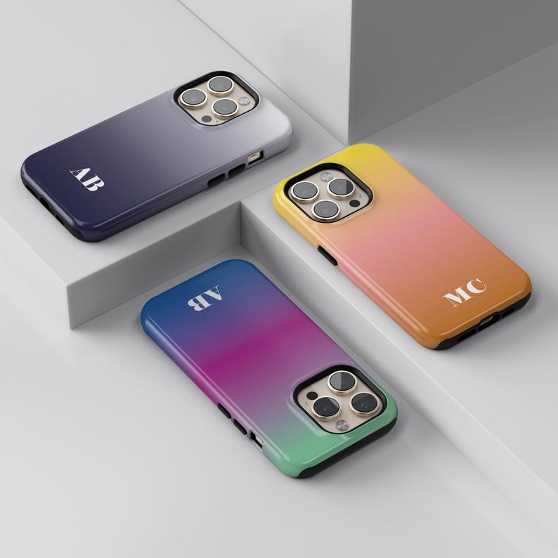 Custom Name Phone Case, Initials Color Cover Magnetic Samsung Galaxy ...