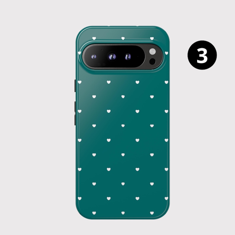 Vintage Heart Pattern Phone Case for Google Pixel 10 9 8 7 Pro XL, Cute ...