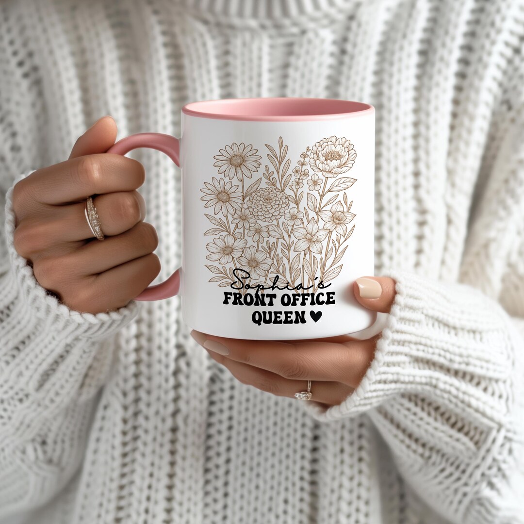 Personalized Secretary Mug, Custom Name Coffee Cup, Office Gift for ...