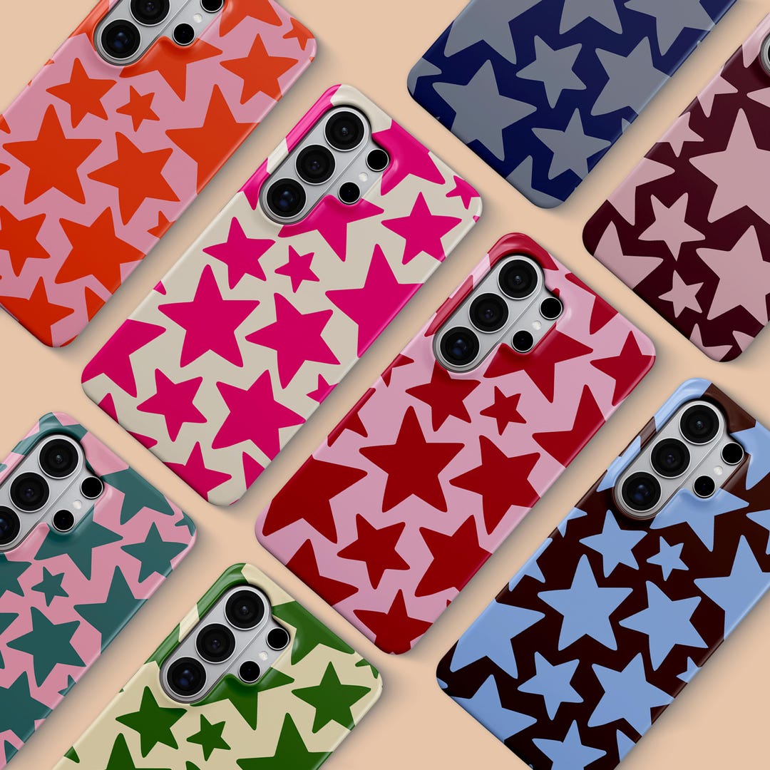 Star Pattern Phone Case for Samsung Galaxy S26 S25FE S24 S23 Ultra ...