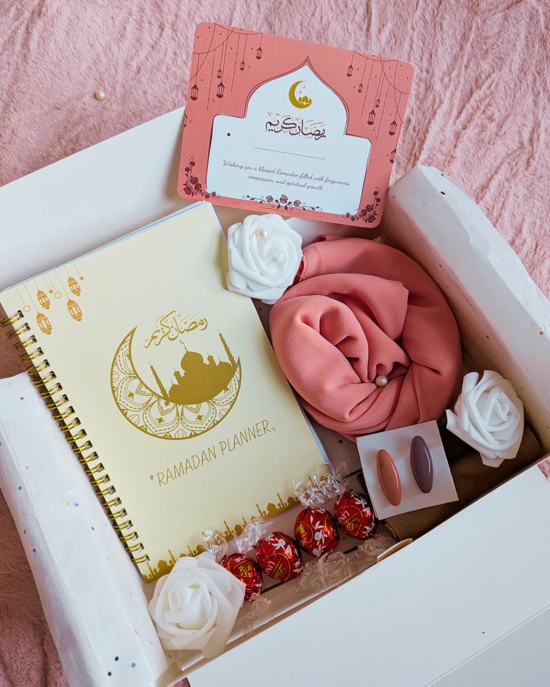 Islamic Luxury Gift Set Ramadan Planner for 30 Days Gift for Muslimah Sisters on Ramadan - Etsy