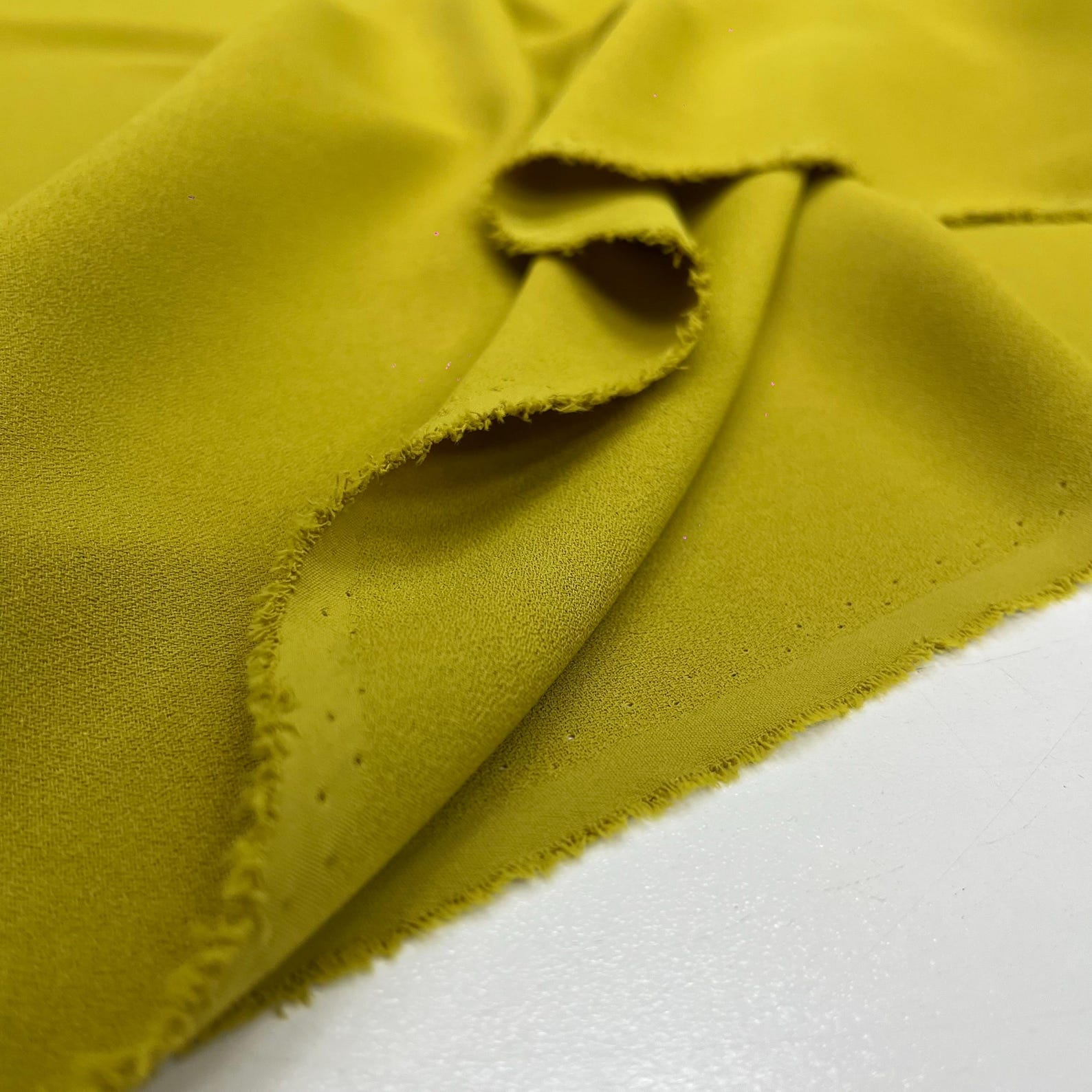 Olive Green Oscar Georgette Crepe Fabric – Elegant Material for Dresses ...