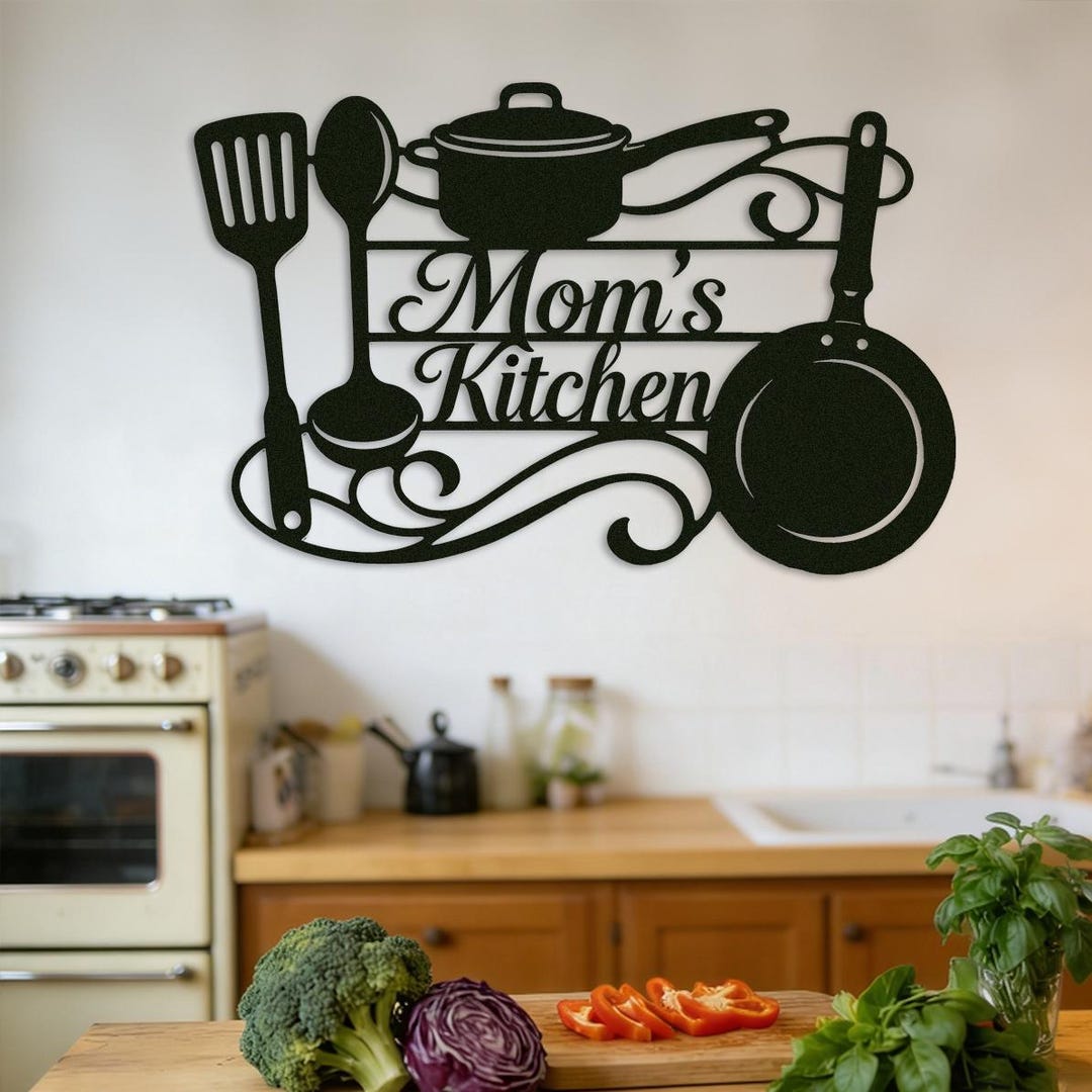 Custom Kitchen Metal Sign,kitchen Wall Art Decor,personalized Name Sign ...