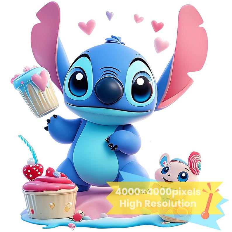 Stitch and Sweet Companions PNG SVG, High Resolution (digital Download ...